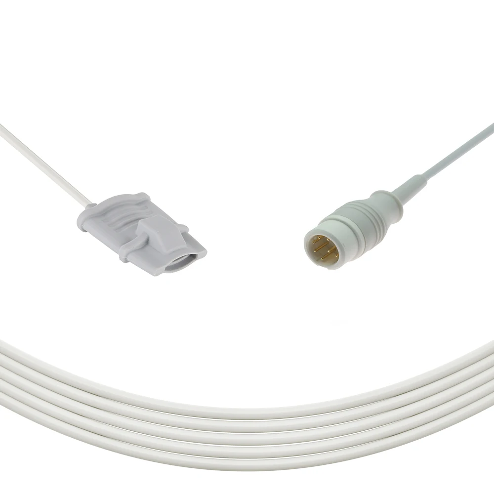 Spo2 Sensor Compatible Mindray Dpm 6 Comen C30/c90 Adult Soft Silicone ...