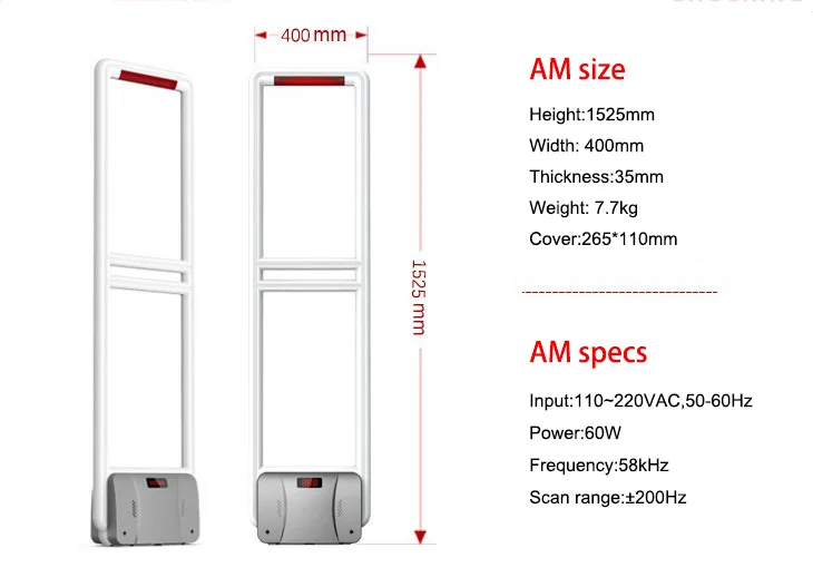 58khz Eas Security Alarm Systems Manufacturer Anti-theft Antenna Door ...