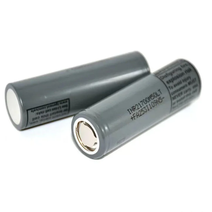 Cylindrical Lithium-ion 50lt 21700 Li Ion Battery Cell High Mah 21700 ...