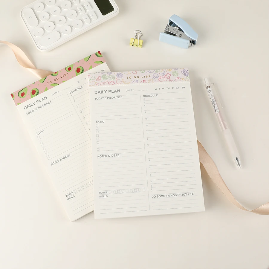 A4 A5 OEM Custom Logo Printed School Office Planner Daily Notepads to ...