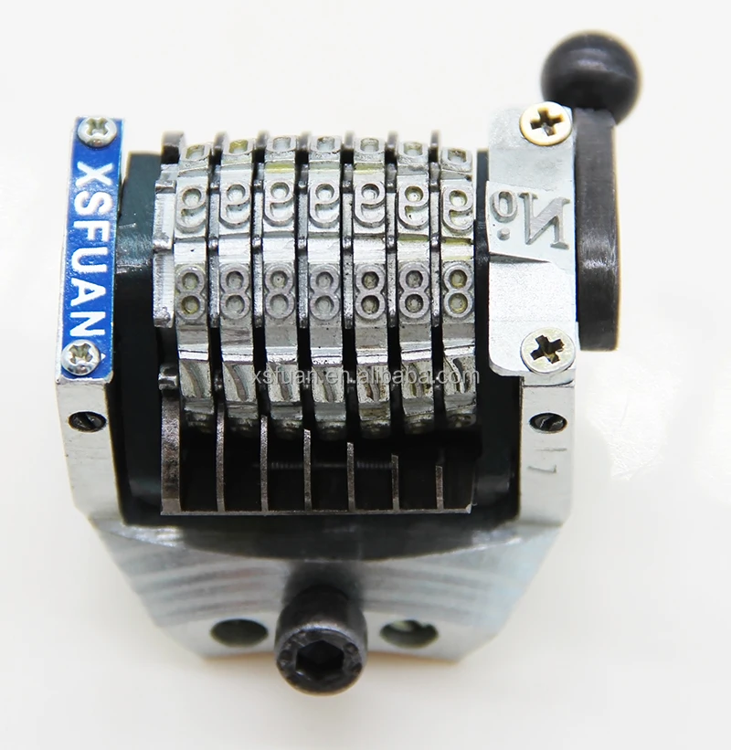 Rotary Numbering Machine Head 7digit with No. Printing
