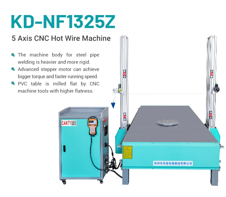 Hot Wire CNC Foam Cutter KD-NF1325Z – Precision Foam Cutting Machine ...
