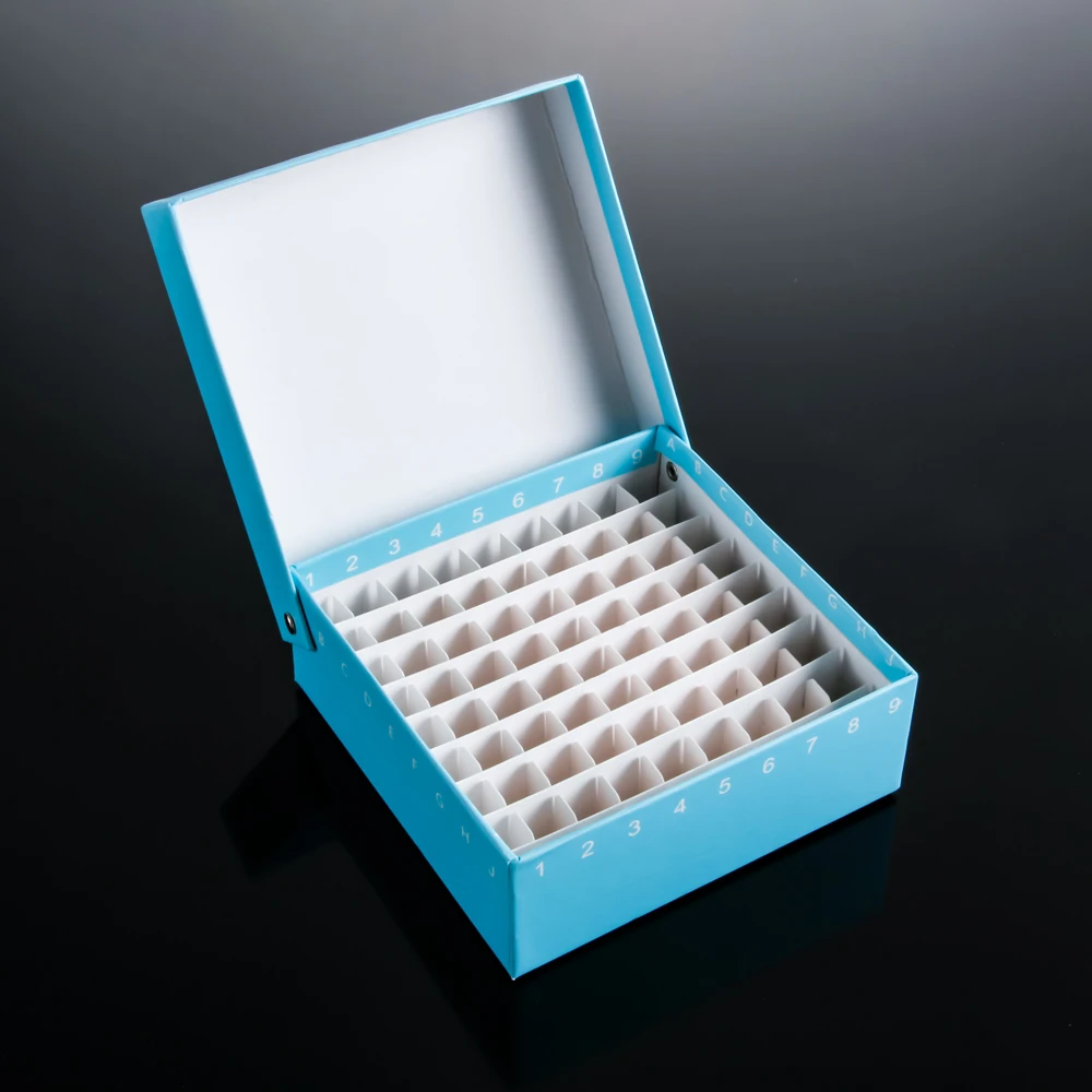Cryogenic Storage Box 81 100 Well Cardboard Paper Cryogenic Vial ...