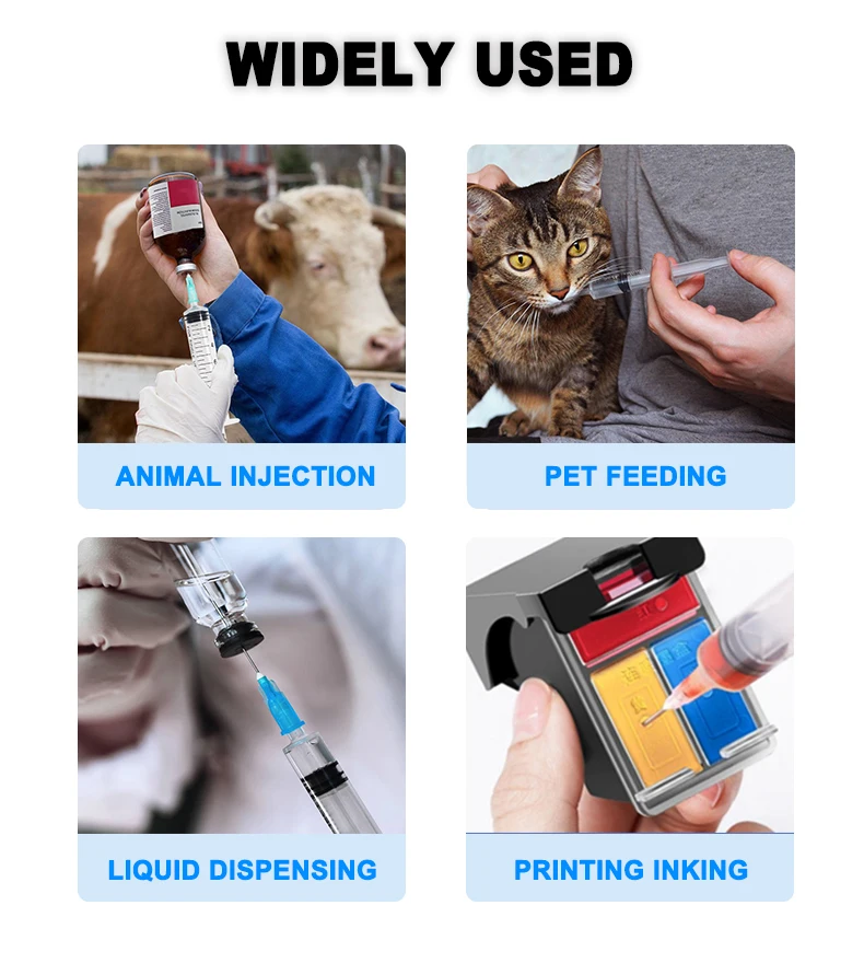 High-quality Disposable Veterinary Injection Gun 1ml 2ml 5ml Veterinary ...