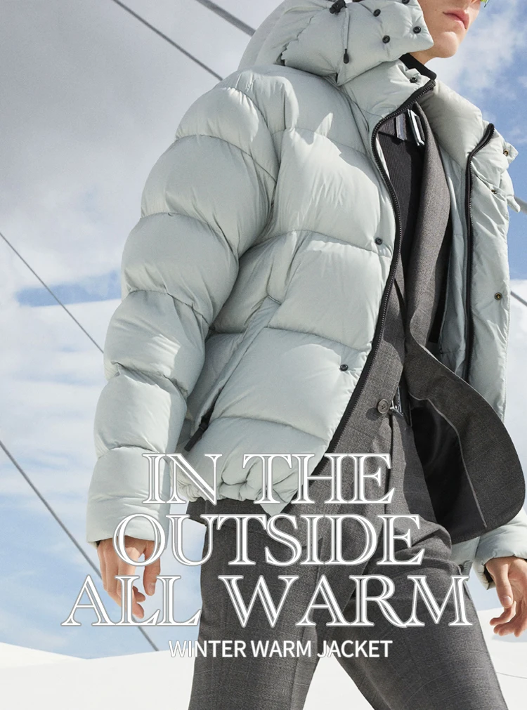 Custom Printed Men's Winter Jacket Padded Canvas Stand Collar Zipper Windbreaker Warm 'Puffer ...
