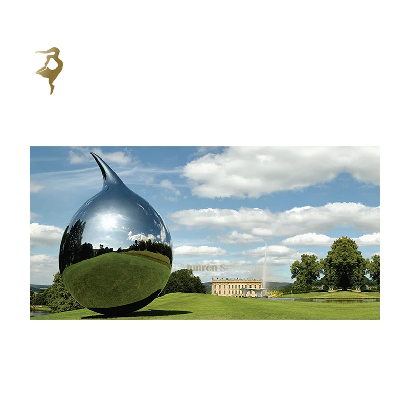 Garden high end ball sculptures outdoor stainless steel mirror polished ...