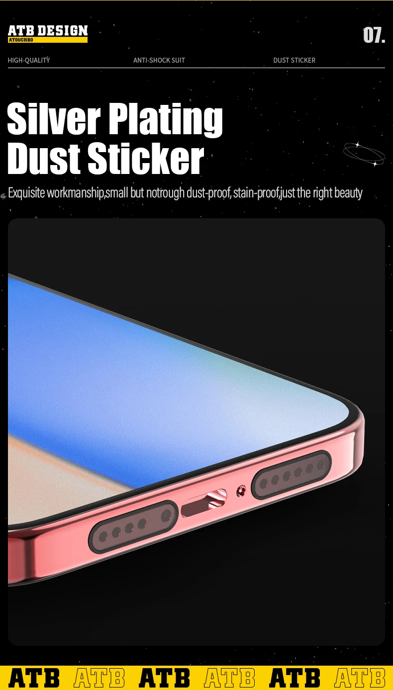 Atouchbo 6 in 1 Protection Set for iphone 15 Case With Screen Protector ...