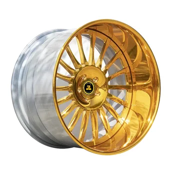 Custom Gold Finished 5x112 5x120 Forged 18 19 20 21 22 Chrome Alloy ...