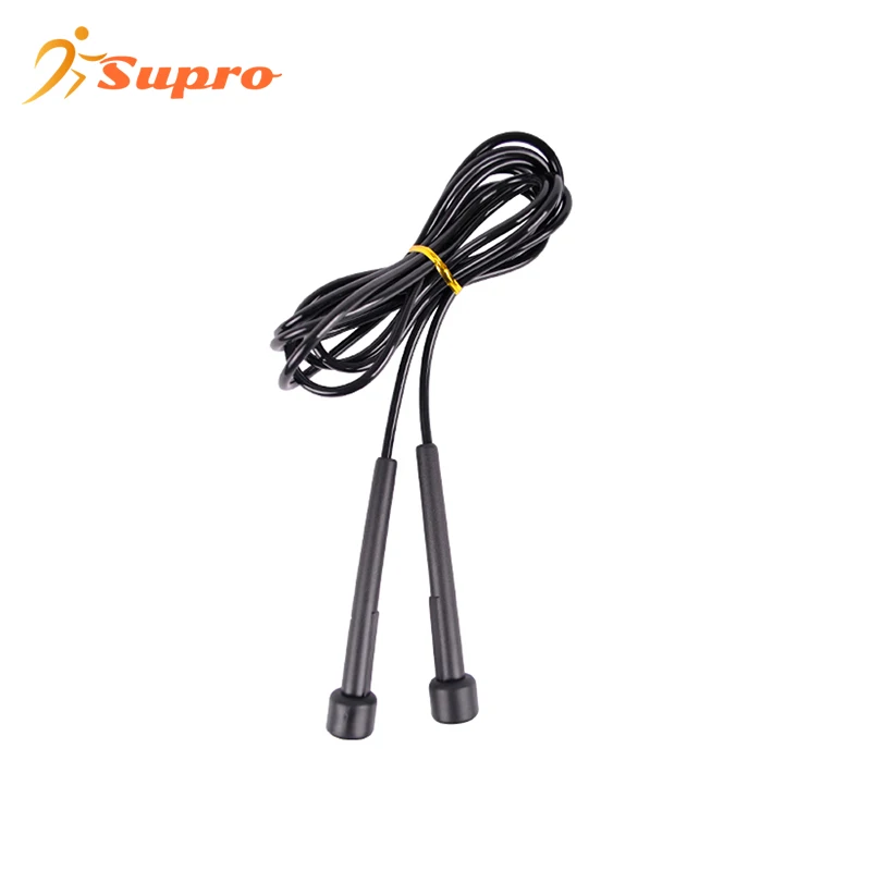 Supro Skipping Exercise Eco Friendly Black Pvc Cheap Skip Jump Rope ...