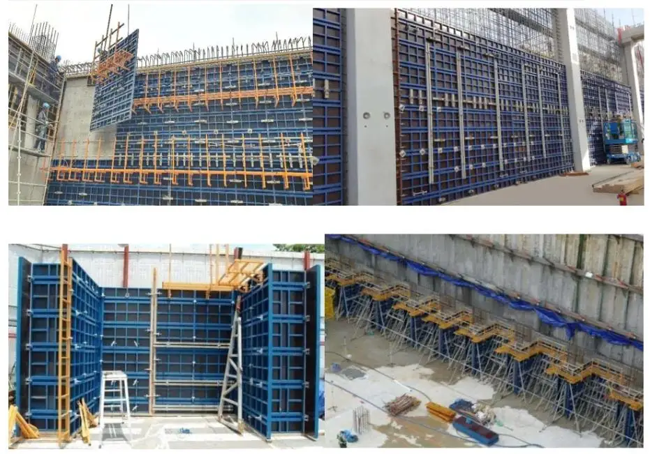 Steel Frame Formwork System For Concreting Walls And Columns - Buy ...