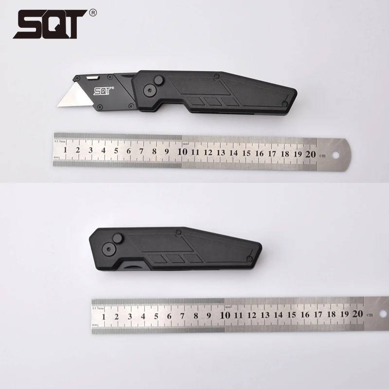 Folding Utility Knife Paper Cutter Knife Safety Box Cutter Knife Carton ...