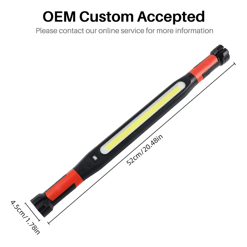 4 Modes under Hood LED Working Light - Portable & Waterproof