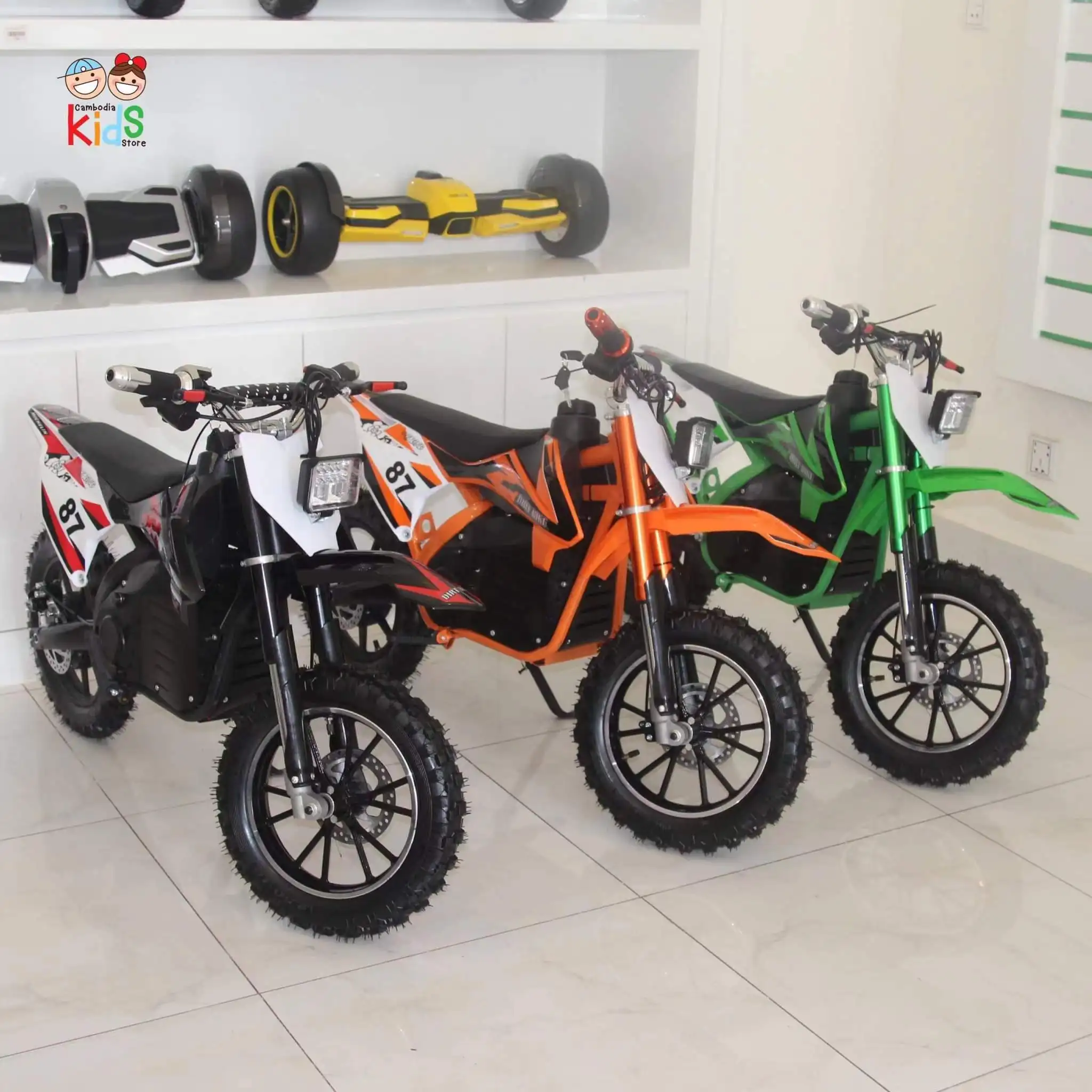High-Power 500W 800W Electric Mini Pit Bike Super Kids Dirt Bike with ...