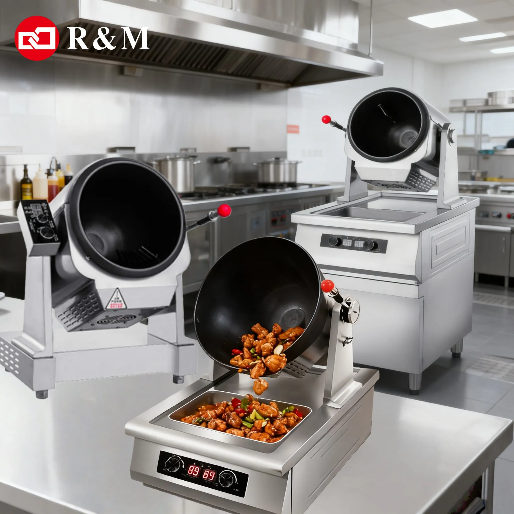 Auto Robotic Food Robot Wok Gas Fried Rice Frying Stir Fry Pot Stirrer ...