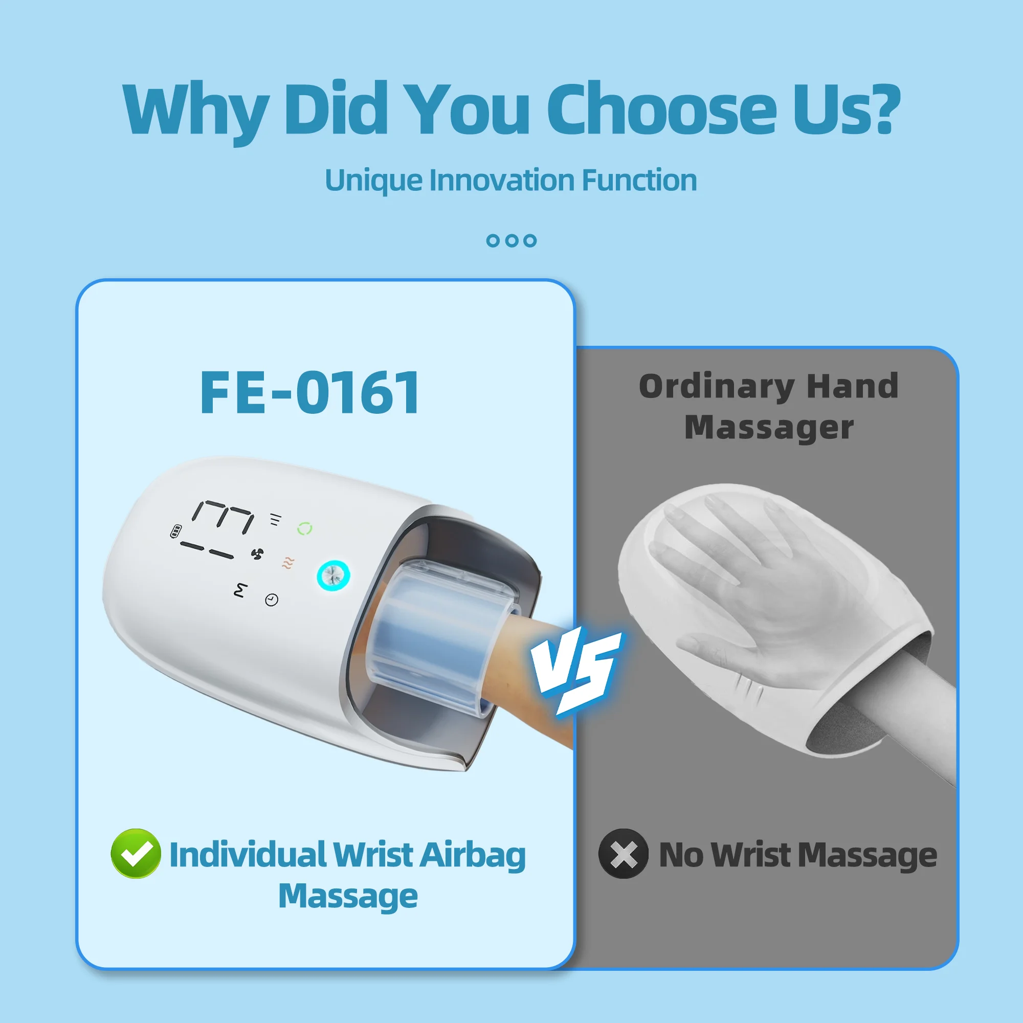 Cooling Wireless Cordless Vibrating Shaped Splints Arthritis Roller ...