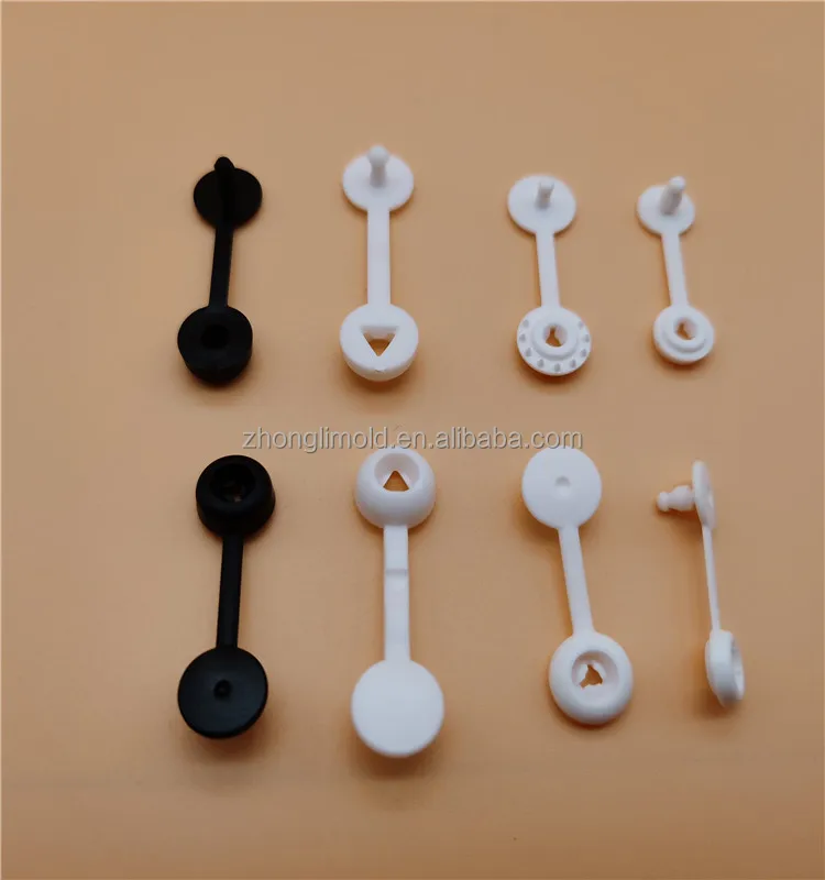 One Way Plastic Snap Clip for Fabric Wristbands - Secure & Stylish