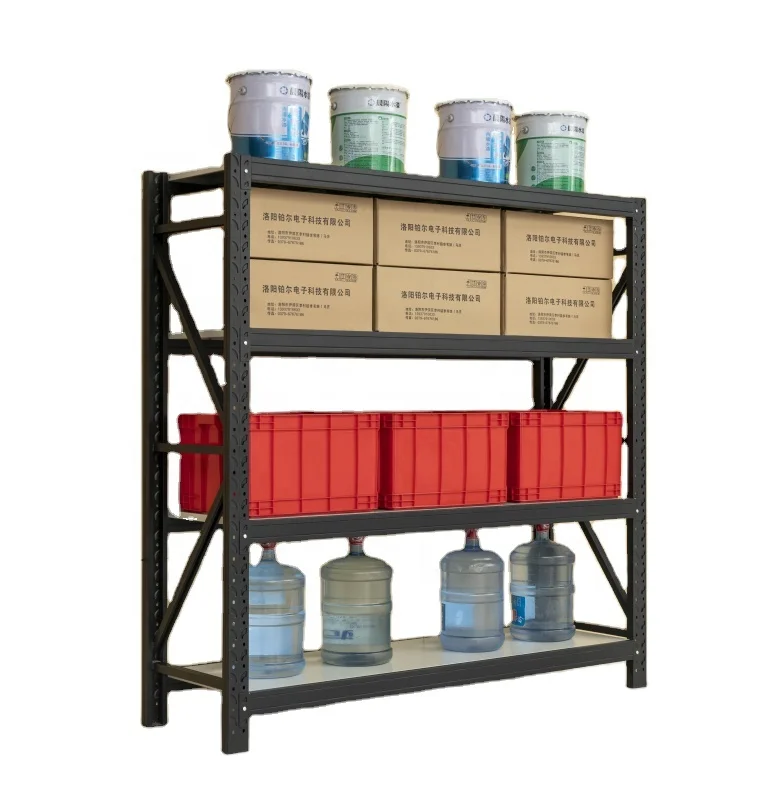 Heavy Duty Adjustable Industrial Warehouse Garage Shelving Metal Frame ...