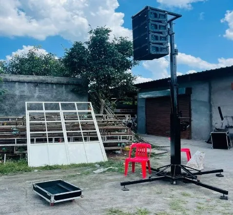 Upright Line Array Speaker Lift Truss Stand Tower Line Array Speaker ...