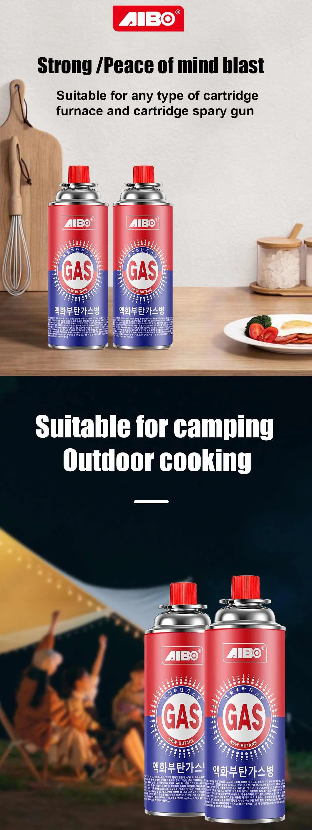 Portable Disposable Mini Camping Fuel Canister with Butane Gas ...