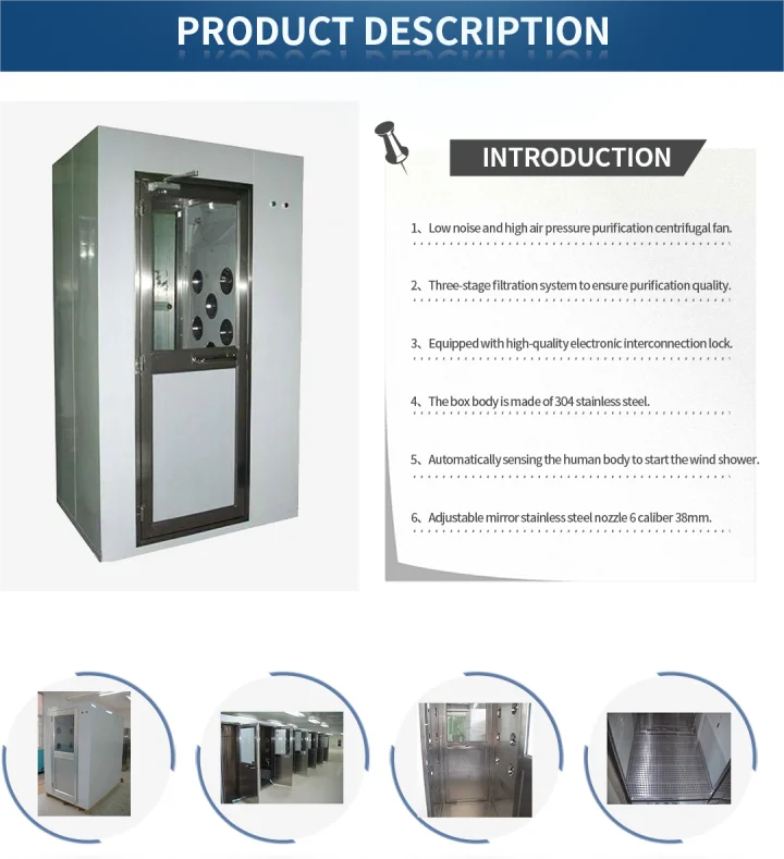 Booth Air Shower Airlock - Smart Control Dust Free System