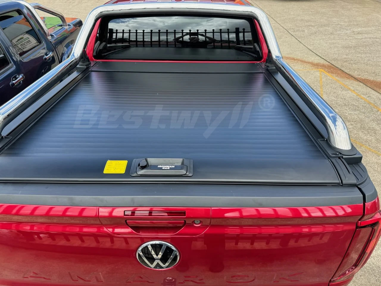 BESTWYLL Roll Rear Box Truck Deck Roller Lid Retractable Ball Pickup ...