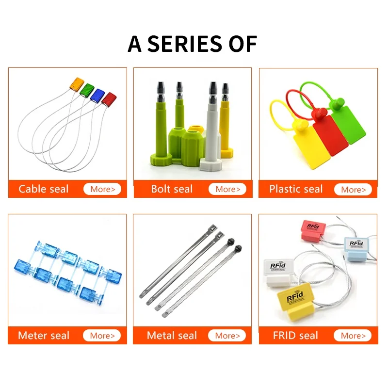 High Security One Time Used Container Wire Seal Cable Lock With Laser ...