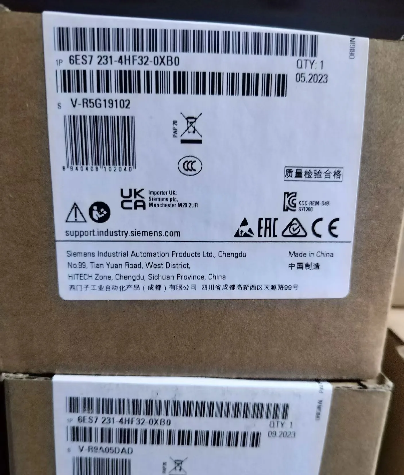 S7-1200 Cpu Module Simatic Plc 6ag1231-4hf32-4xb0 6es7 214-1bg40-0xb0 6es7-231-4hf32-0xb0 007 ...