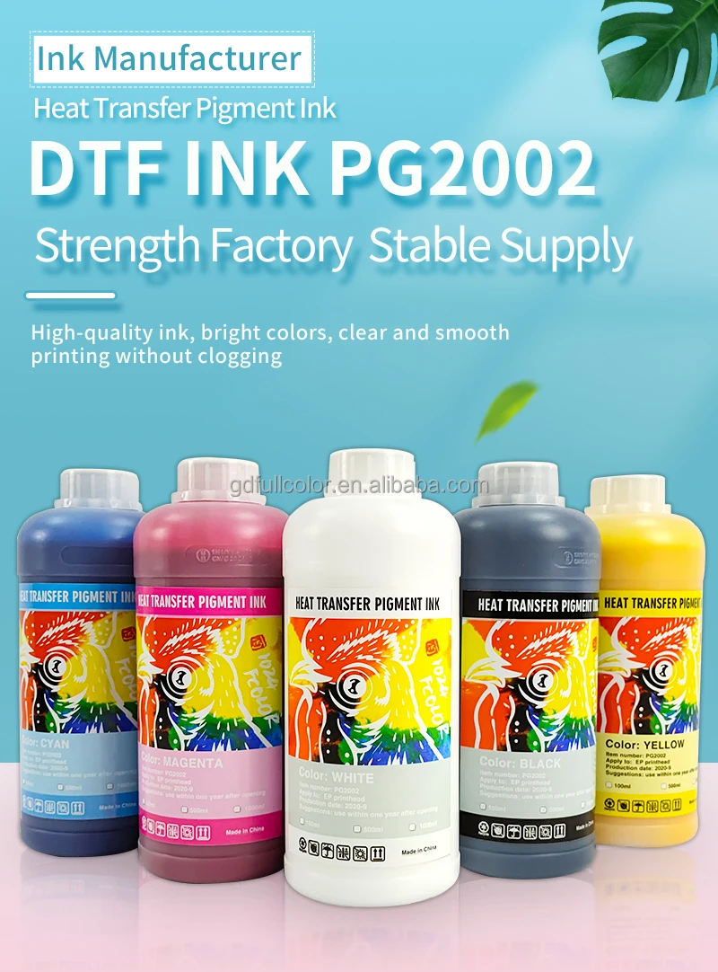 Fcolor Heat Transfer Ink Cmyk Dtf White Ink Dtf Film Tinta For Epson L1800 4720 Dx5 4880 - Buy ...