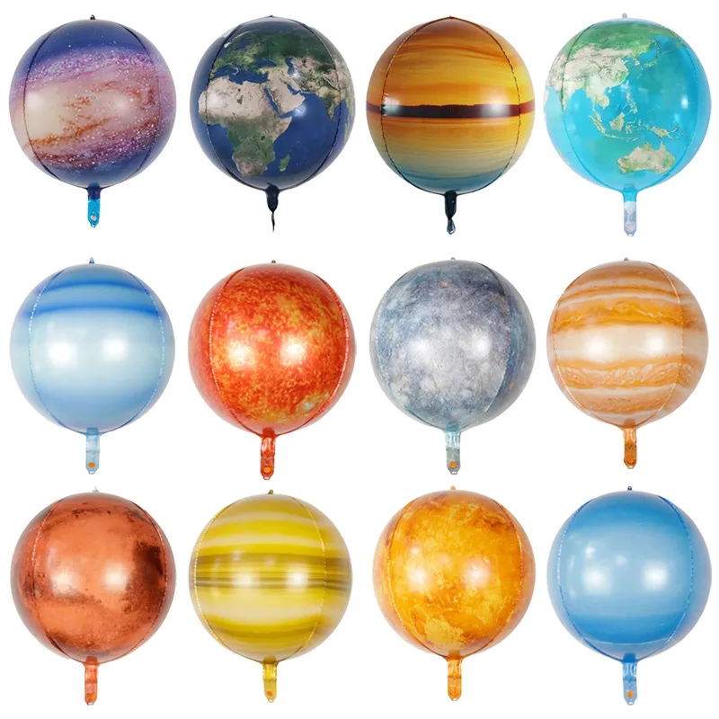 Bona Astronaut Space Theme Party Decorations Earth Globos Balloon ...
