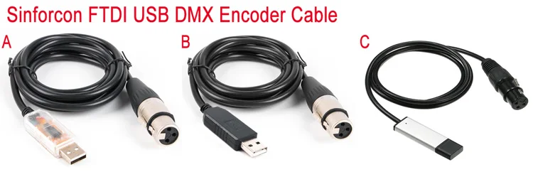 FTDI USB to XLR 3P Female for USB-DMX PC Control Cable
