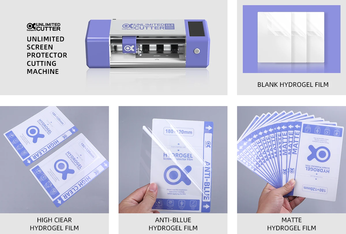 High Quality New Technology Oopspark Unlocked Screen Protector Cutting ...