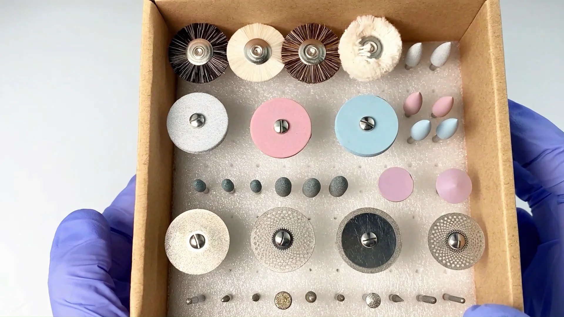 Dental Lab Polisher Ceramic Diamond Grinding Drills Porcelain Burs Kit ...