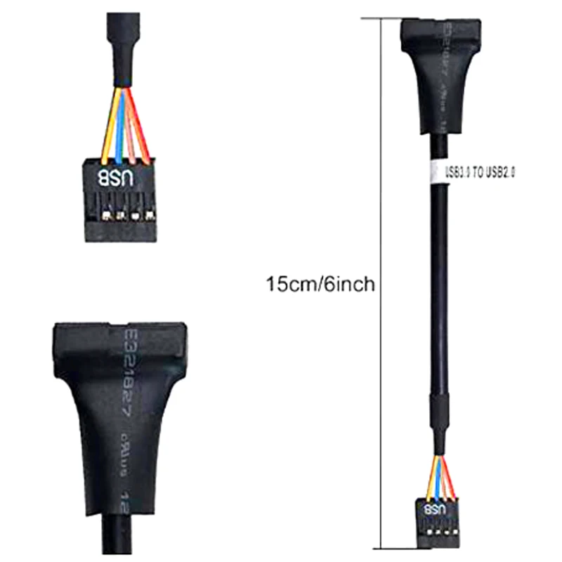 20 Pin Usb 3.0 Male To Motherboard 9 Pin Adapter Cable - Buy Usb3.0 ...