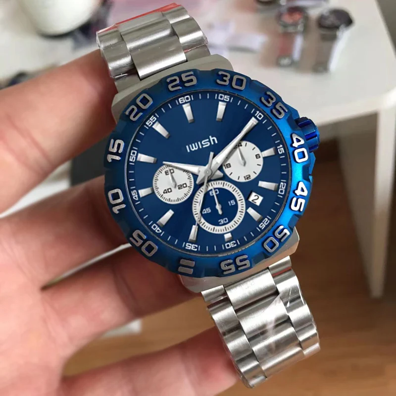F1 Red Orange Color Race Watch For Men Import Quartz Movement Full Of ...