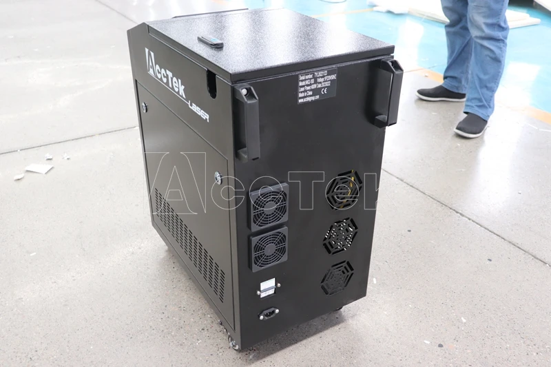 HIgh Efficiency Fiber Laser Wood Cleaner Machine 200w Double Wobble ...