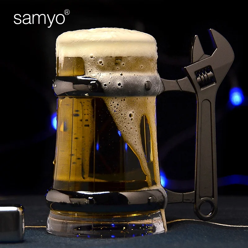 Custom Logo Creative Unique Wrench Craft Beer Glass Cup,Sublimation ...