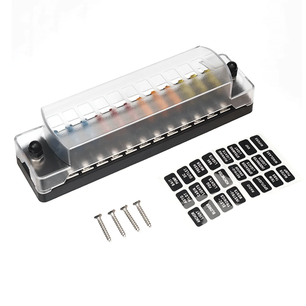 Marine Automotive 300a Dc 12v 24v 6 Way Fuse Blade Block Holder Fuse ...