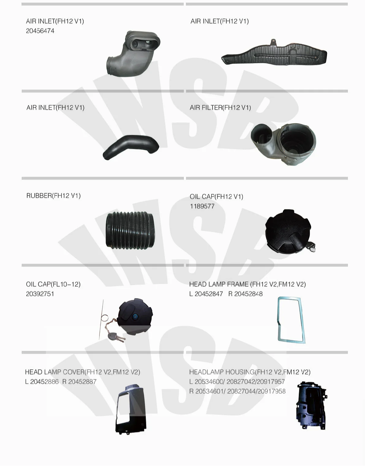 Headlamp Housing for Volvo FH FM VERSION 3 Truck Parts