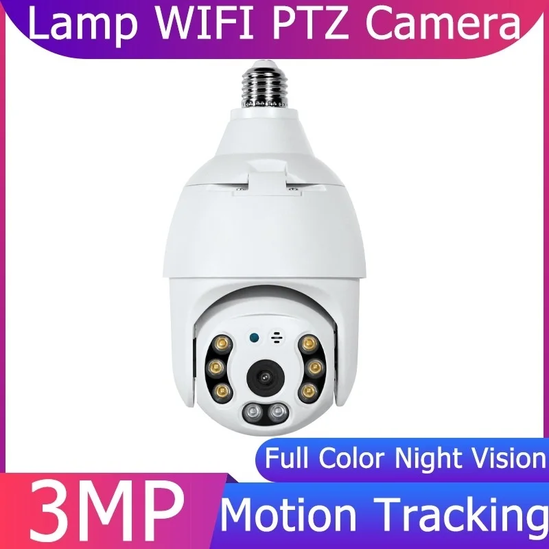 Waterproof Pan Tilt Digital Zoom Indoor Or Outdoor Security Icsee 2mp 3mp Lamp Bulb E27 ...