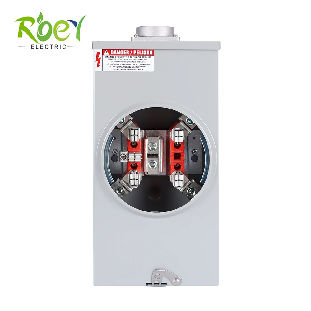 200a 5 Jaws Energy Meter Socket/electric Square Meter Socket Base - Buy ...