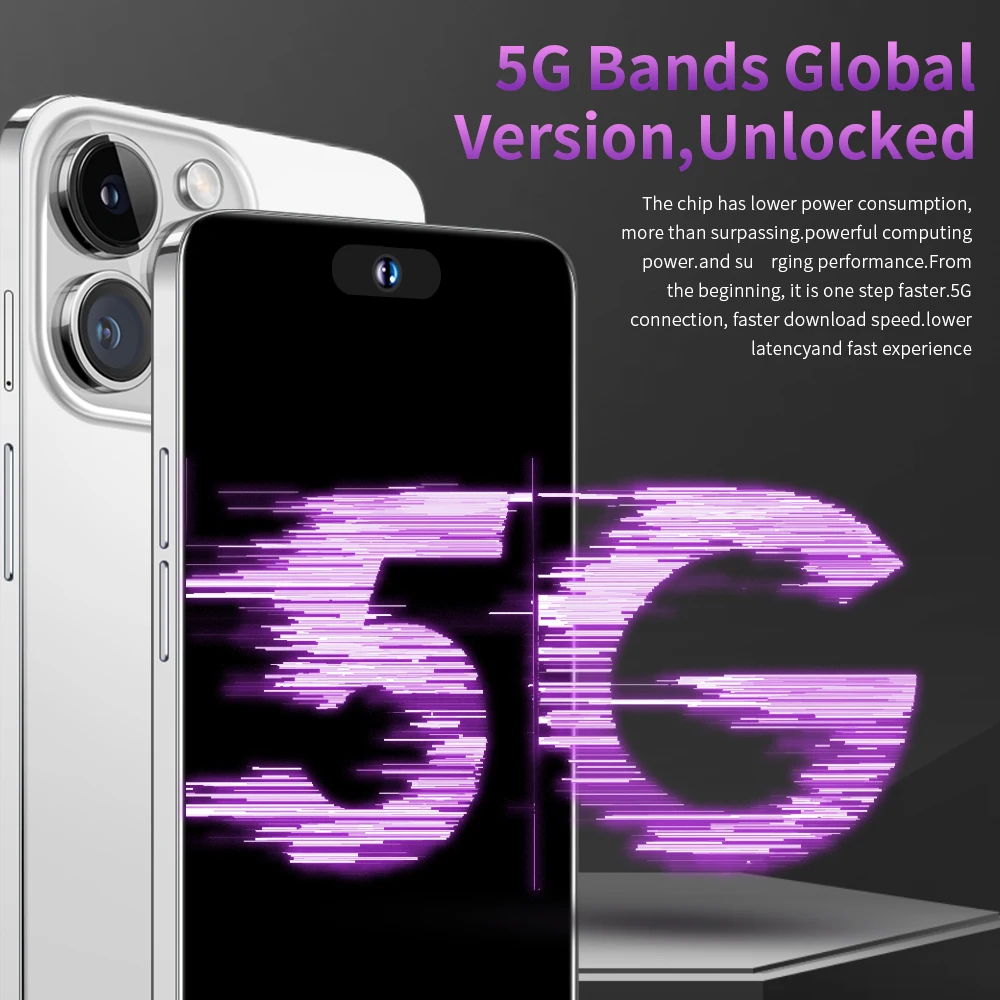 Original 12 Clone I14 Pro Max Celular 2023 New 16gb+1tb Low Price 7inch ...