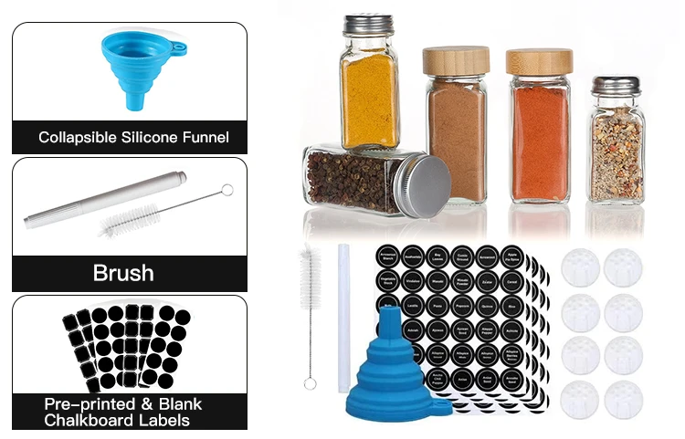 4oz 120ml Clear Glass Round Jar Small Spice Jar For Chili Spice - Buy 2 ...