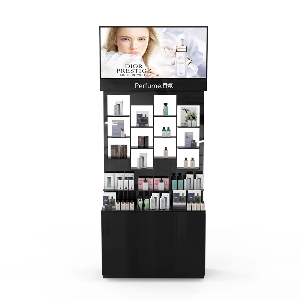 Customized Luxury Perfume Display Stands for Department Stores