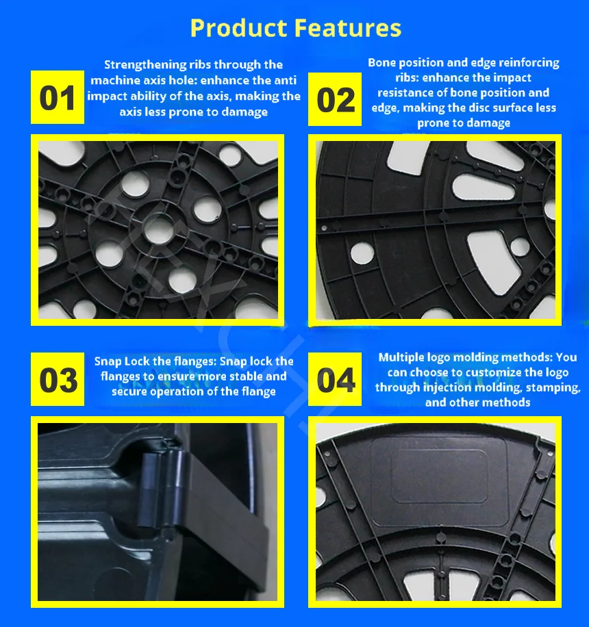 Big Size 300mm ABS Plastic Bobbin Spool for Cable Take-up