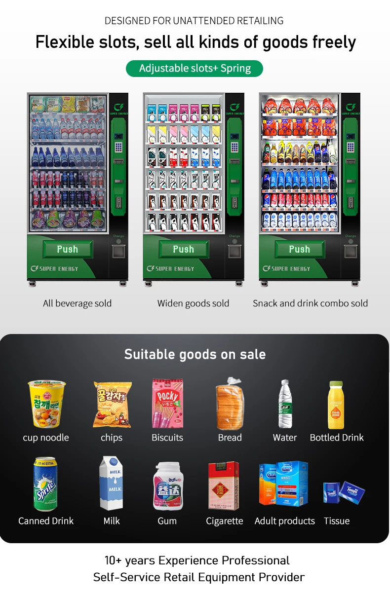 Small Business Idea Vending Machine Drink And Snack Vending Machine ...