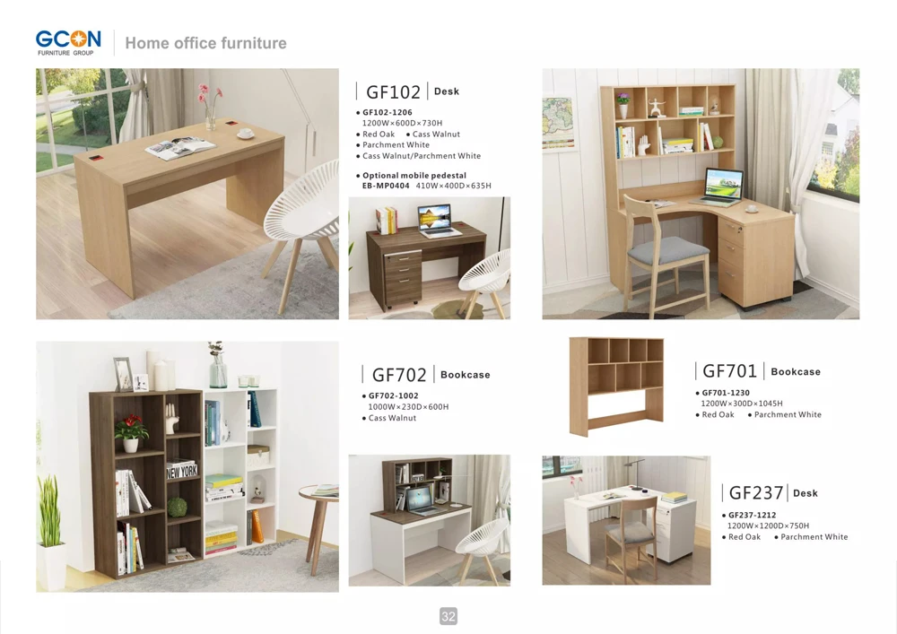 White Study Desk - Modern Computer Table for Home Office