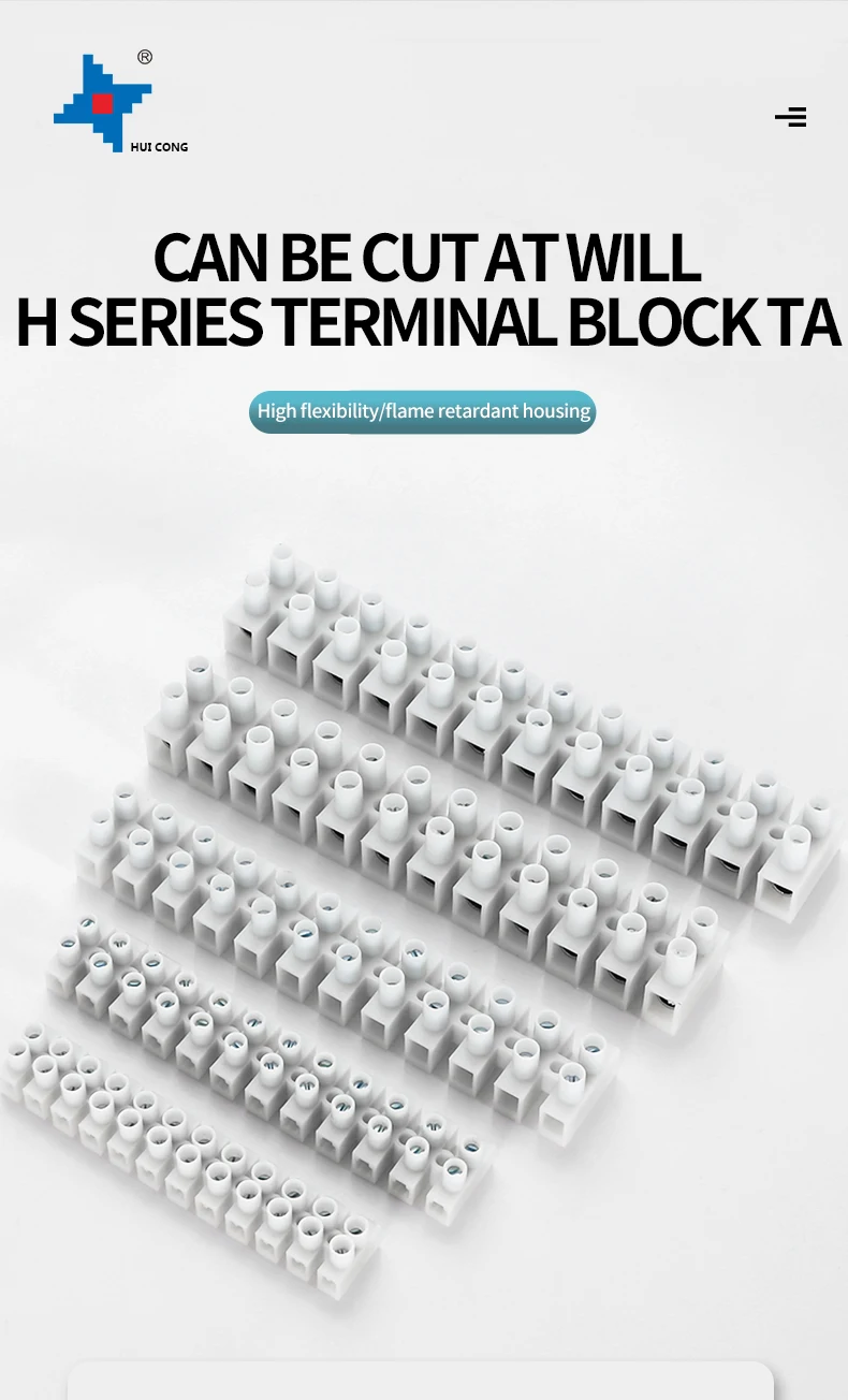 Factory Plastic Terminal Block Electrical Screw Type Pa8 4 Pin Wire ...