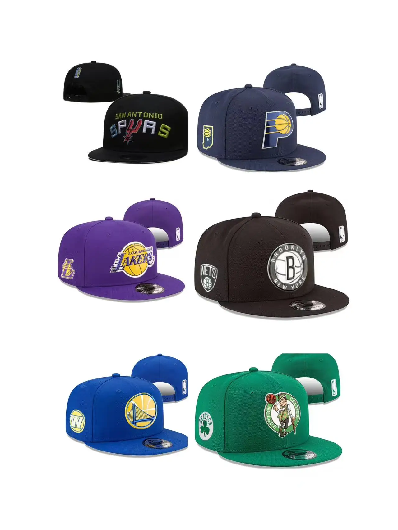 In Stock New Er Custom 3d Embroidery Team Hats American Football ...