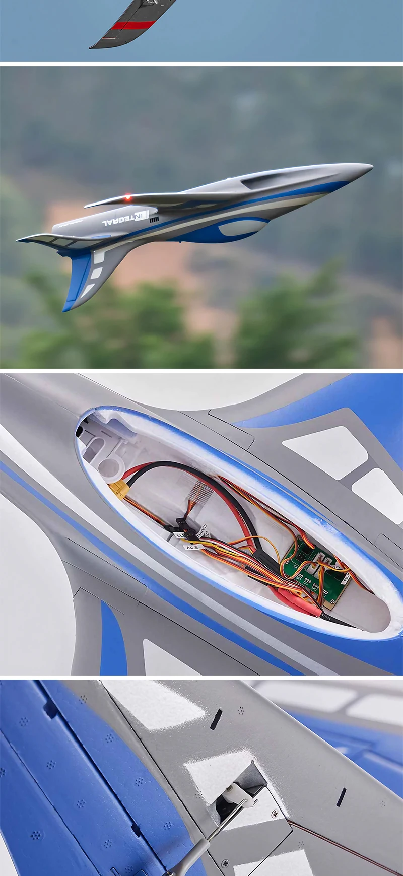 FMS EDF 80mm Integral Jet PNP High-Speed Flight Experience RC Jet ...