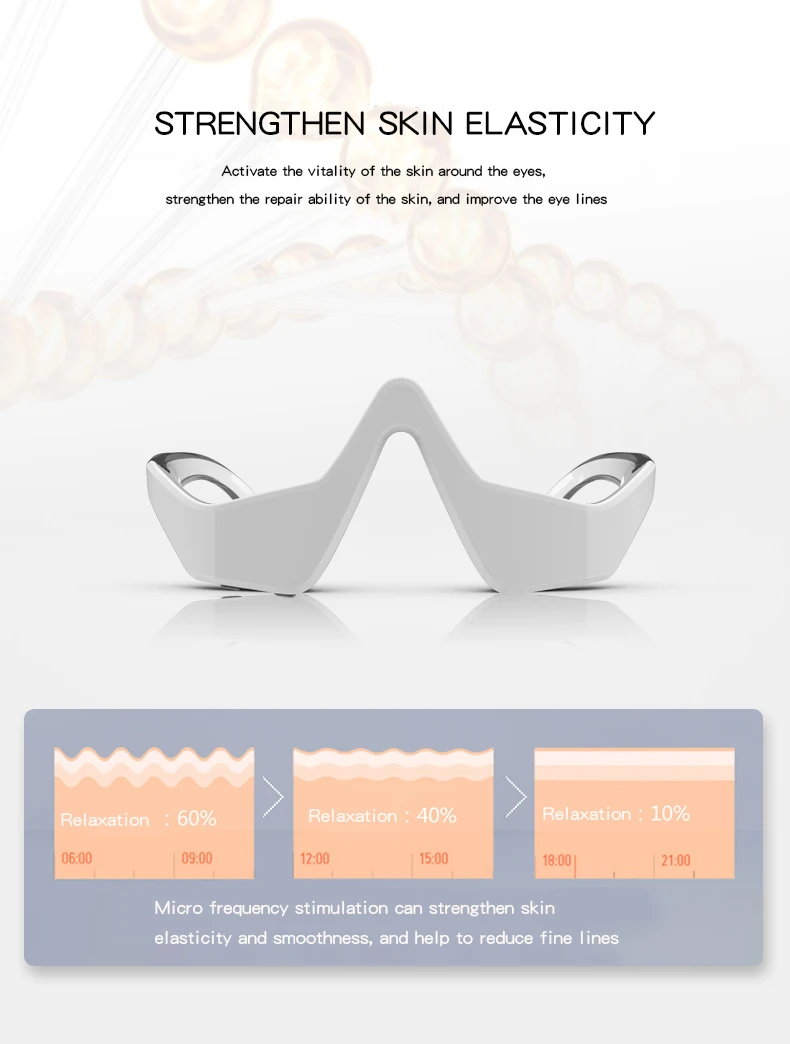 3D EMS Micro-Current Eye Massager with LED Red Light Therapy